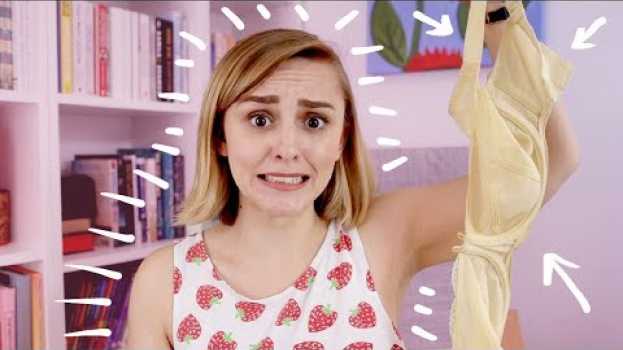 Watch Bilingual Video Not Wearing a Bra for a Week with Big Boobs Hannah Witton in English with translation AnyLang